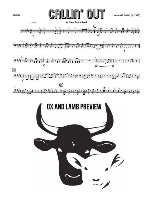 Callin’ Out – Ox and Lamb Percussion Publications